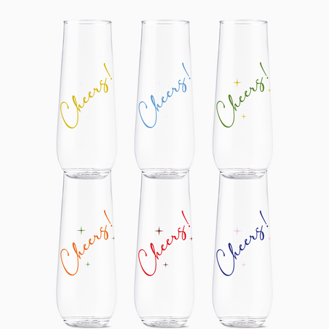 Sparkle Cheers - POP 9oz Flute – TOSSWARE